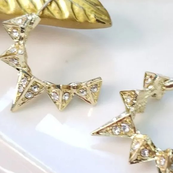 Free People | Jewelry | New Triangle Spiked Earrings | Poshmark